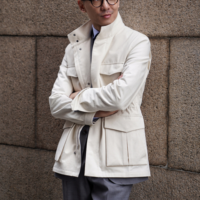 CM那不勒斯皇后象牙白全棉防泼溅M65战地夹克274