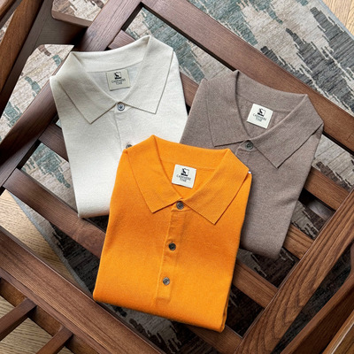 丝羊绒休闲短袖POLO衫CM康赛妮夏