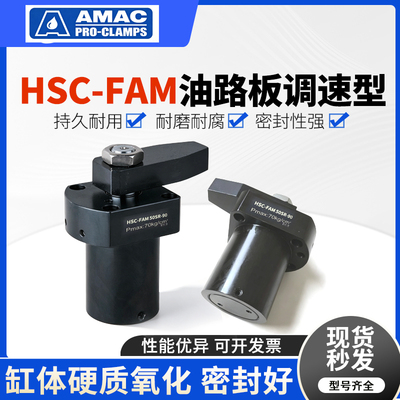 油路板式转角油缸HSC-FAM25x60度