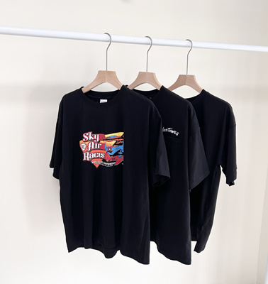 日单rodeo crowns 等黑色宽松休闲杂款T恤