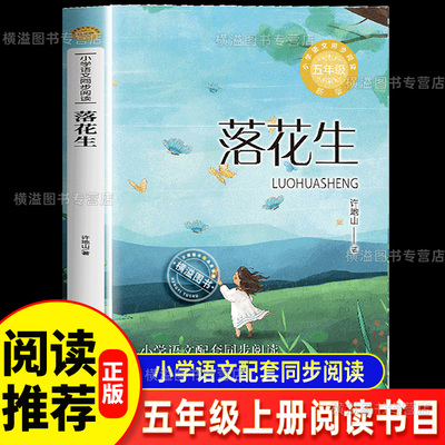 落花生许地山散文集 五年级课外书必读上册长江文艺经典书目正版儿童经典文学故事书小学生四5六年级配套同步阅读语文教材人教版下