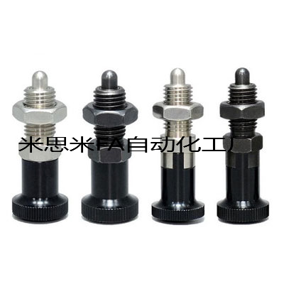 米思米自锁型旋钮柱塞PXYAT/PXYKT5/6/8/10/12/16L