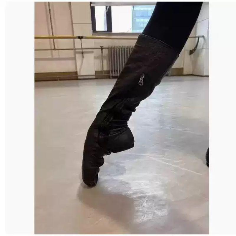 透气柔软蒙族舞鞋蒙古舞蹈鞋牛皮男女通用藏舞舞新疆舞靴演出鞋子