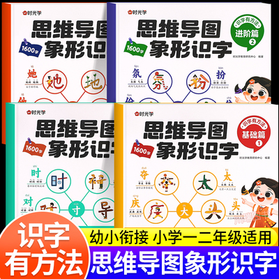 时光学思维导图象形识字认字书