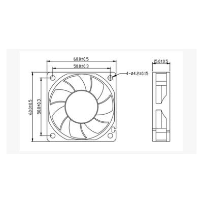 6015 5CM 60*60*15MM DC28V 0.12A 超薄风机 6CM厘米散热风扇