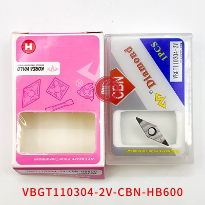 万龙达金刚石淬火钢刀片 VBGT110304-2V-CBN-HB600