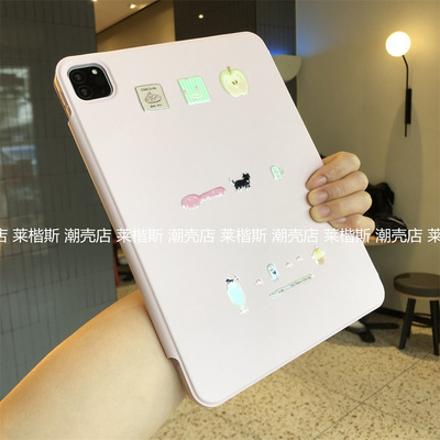 3Y型折叠书本式横竖支撑适用苹果iPad11代a16保护套第10代10.2/9.7寸Pro11带搭扣Air7防摔a2197硅胶A1566软壳