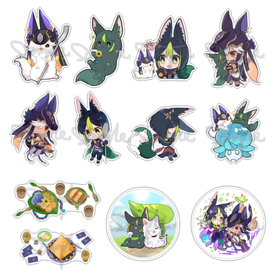 动漫游戏周边原神Genshin Impact塞诺/提那里狐狸透明亚克力挂件