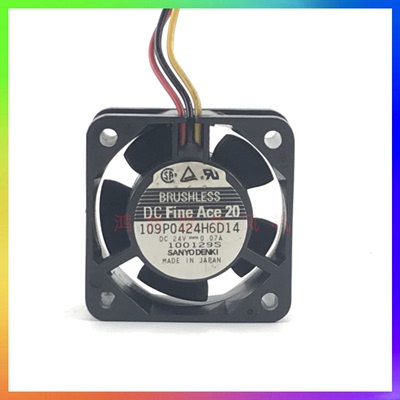 三洋SANYO 109P0424H6D14 4020 24V 0.07A 变频器 工控机设备风扇