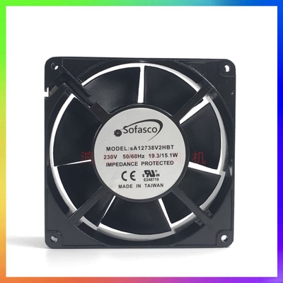 Sofasco sA12738V2HBT AC230V 19.3/15.1W 12.7CM 机柜散热风扇
