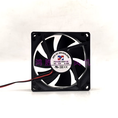 全新ARX FD1280-S2011E 8025 DC12V 0.18A 8CM机箱监控器散热风扇