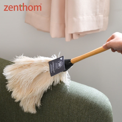 zenthom/鸵鸟毛除尘掸 桌面 纯鸵鸟毛 神器长柄家务清洁