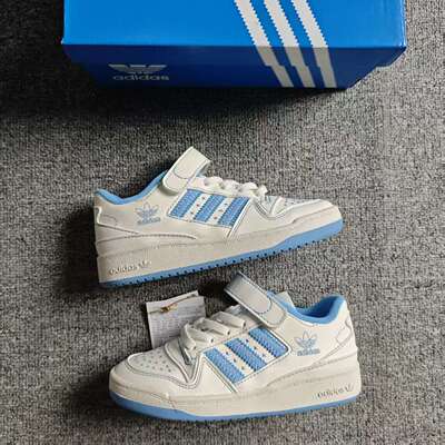 adidas originals FORUM 百搭舒适减震耐磨 低帮儿童板鞋 JH6359