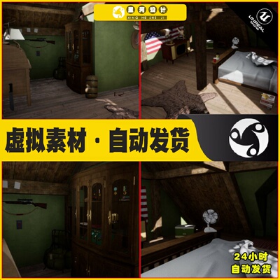 UE4虚幻5 Edith Finch Sam Room 艾迪芬奇的回忆山姆的房间卧室
