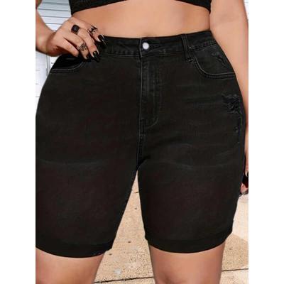 2024 Fashion jeans women trousers elastic ladies short pants