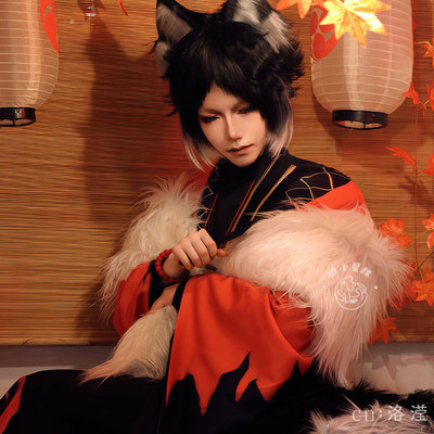 渺小星球文豪野犬游戏芥川龙之介cos服犬神芥川cosplay