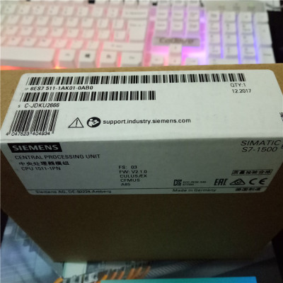 1P6ES7511-1AK01-0AB0全新原装150KB程序1MB数据6ES75111AK010AB0