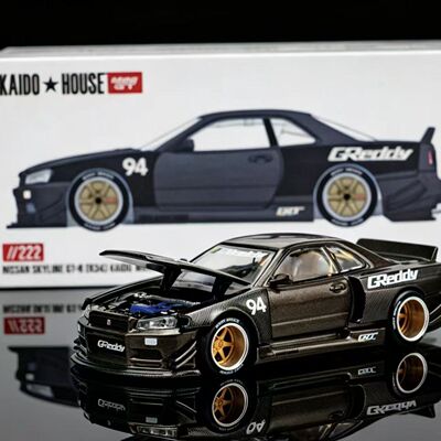 KAIDO MINIGT1:64日产尼桑SKYLINE GT- R R34全碳合金车模型#222