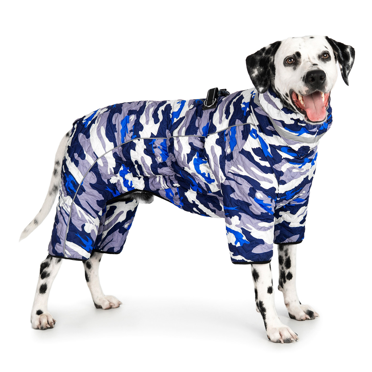 宠物衣服秋冬新款小中大型犬滑雪服带牵引扣大狗金毛保暖四脚外套