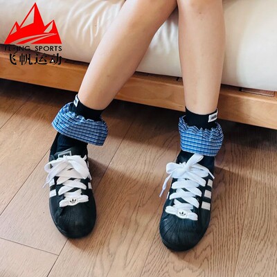 阿迪达斯三叶草男女鞋SUPERSTAR 2经典黑白贝壳头百搭板鞋 KK4474