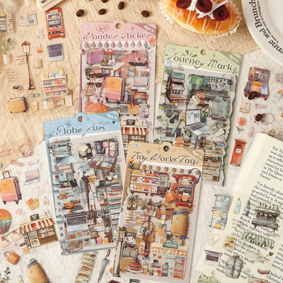 小确幸pet贴纸复古生活小物品diy