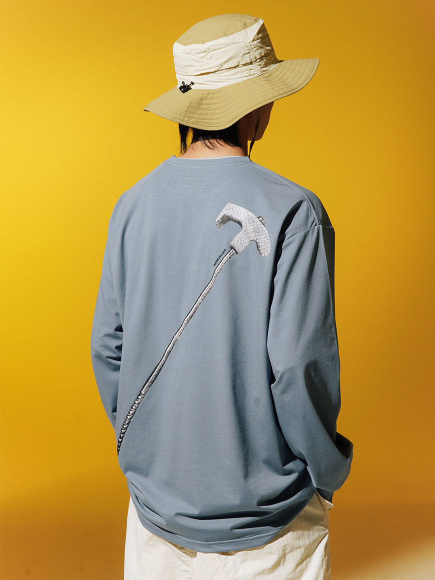 DAIKON Lab.23ss L/S Tee山系户外休闲露营印花凉感速干长袖T恤