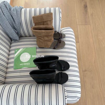 TLE MIKELIN 韩版气质套趾瘦瘦靴女2026年夏季新款内增高套筒凉靴