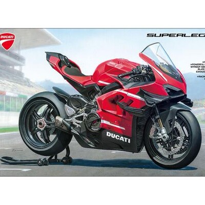 田宫 1/12 摩托拼装模型DUCATI SUPERLEGGERA V4 带赛车套装14143