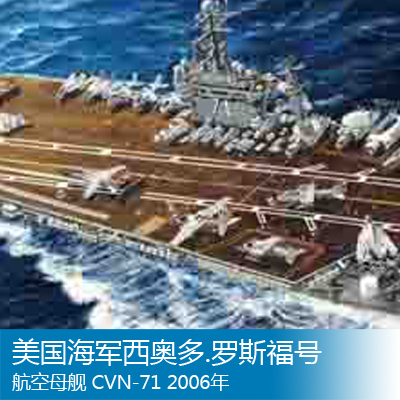 小号手 1/700 美国海军西奥多.罗斯福号航空母舰 CVN-71 05754