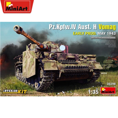 Miniart 1/35四号战车H型 早期型1943.5全内构35298