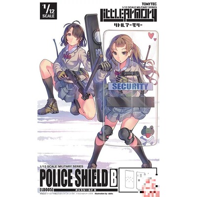 Tomytec 1/12 Little Armory 拼装模型 防爆盾牌 B款 LD005