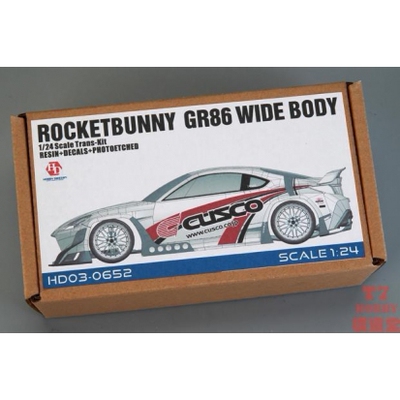 HobbyDesign模型改件 1/24 Rocket Bunny GR86宽体改件 HD03-0652