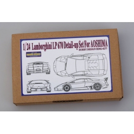 HobbyDesign 蚀刻片 1/24 林宝坚尼 Mucielago LP670-4 HD02-0277