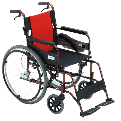 MIKI轮椅老人专用代步车轻便折叠