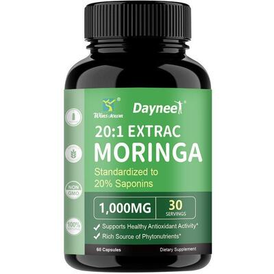 现货Moringa capsules辣木Flat Tummy Supplement Capsule样品