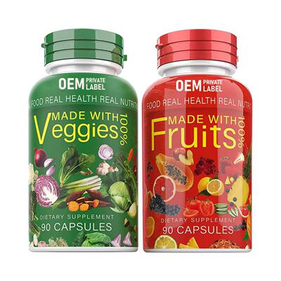 MADE WITH Veggies Fruits果蔬胶维生素补充剂Fruit vegetabl样品