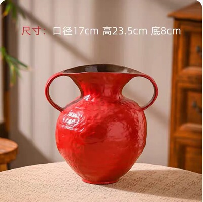 景德镇手工花盆花器家居茶室简约高档摆件H05100B8