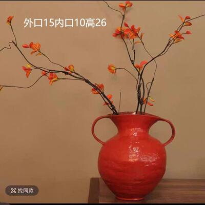 景德镇手工花盆花器家居茶室简约高档摆件H05100B8