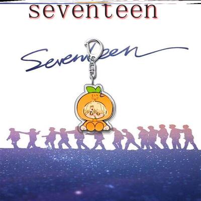 新款seventeen周边双面夹层高颜值钥匙扣学生书包挂件送朋友闺蜜