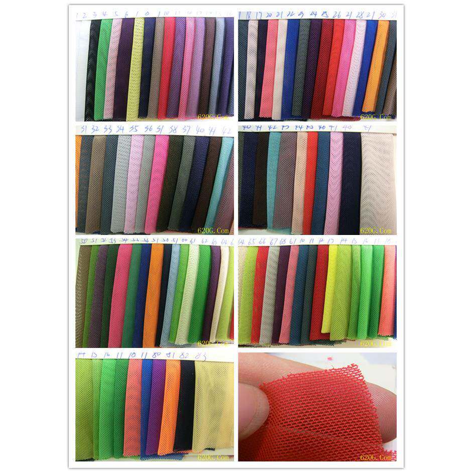 涤纶弹力网布 弹性面料 衣服网布 涤氨网眼布 透气氨纶网布
