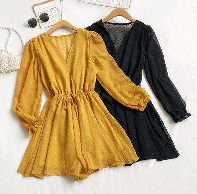 百搭高腰大摆短裤连体裤