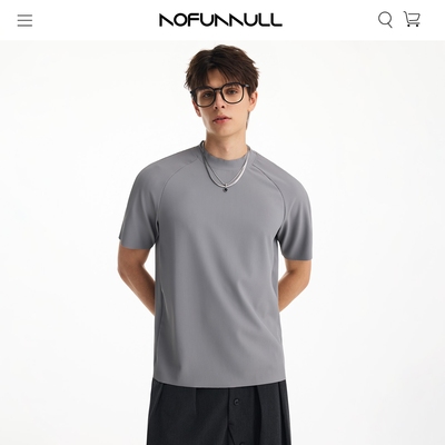 NOFUNNULL260g重磅美式boxy短袖