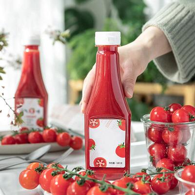 pet果酱沙拉酱番茄酱瓶子透明320ml塑料瓶商用番茄沙司塑料瓶现货