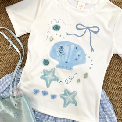 HandSeven韩版薄款印花女T恤