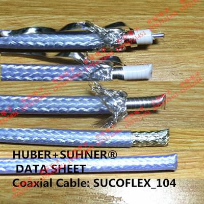 HUBER SUHNER  SUCOFLEX 104 低损耗 测试线  微波线
