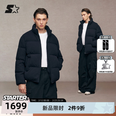 STARTER男女宽松羽绒外套面包服