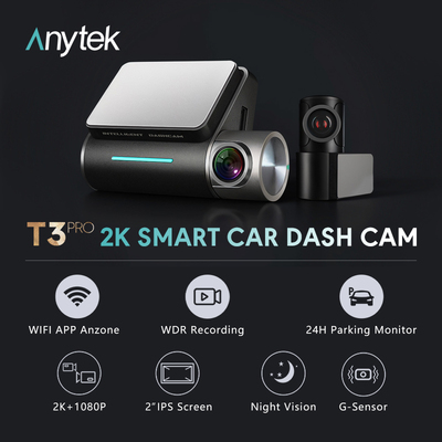 2K高清行车记录仪前后双录夜视