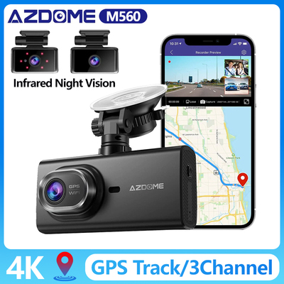 全景拍摄行车记录仪车前车内车尾