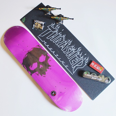 进口骷髅组装滑板包邮