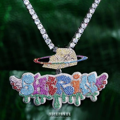 莫桑钻定制字母NICEPOWER